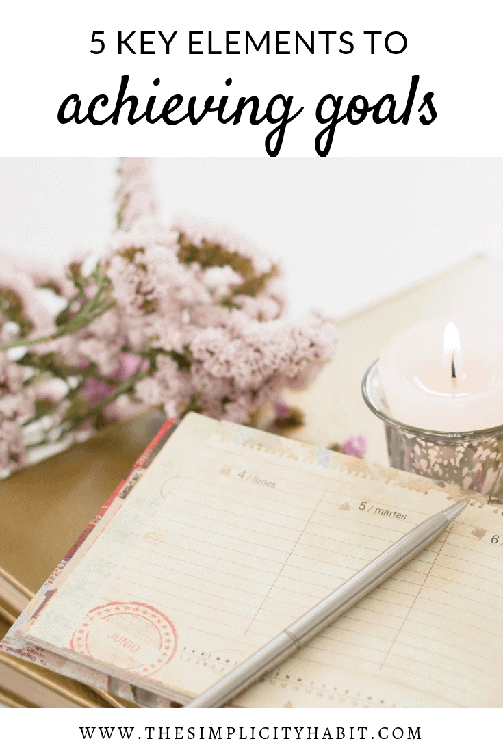 Five Key Elements to Achieving Goals - The Simplicity Habit