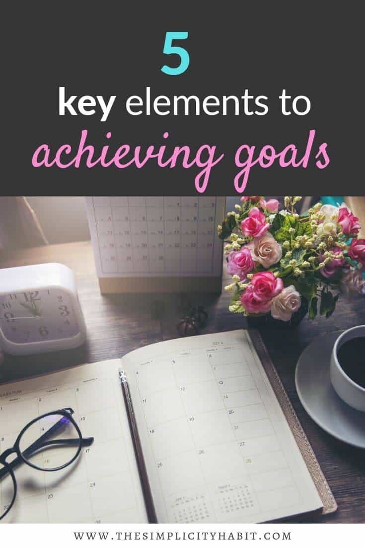 Five Key Elements to Achieving Goals - The Simplicity Habit