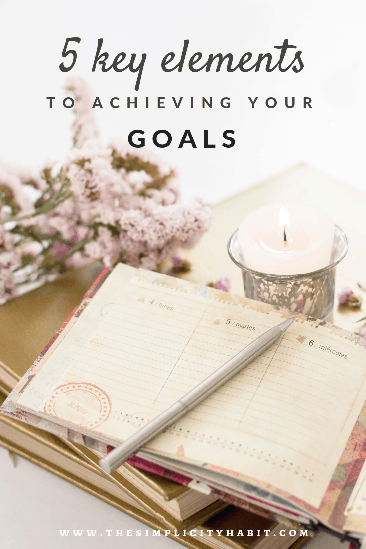 Five Key Elements to Achieving Goals - The Simplicity Habit