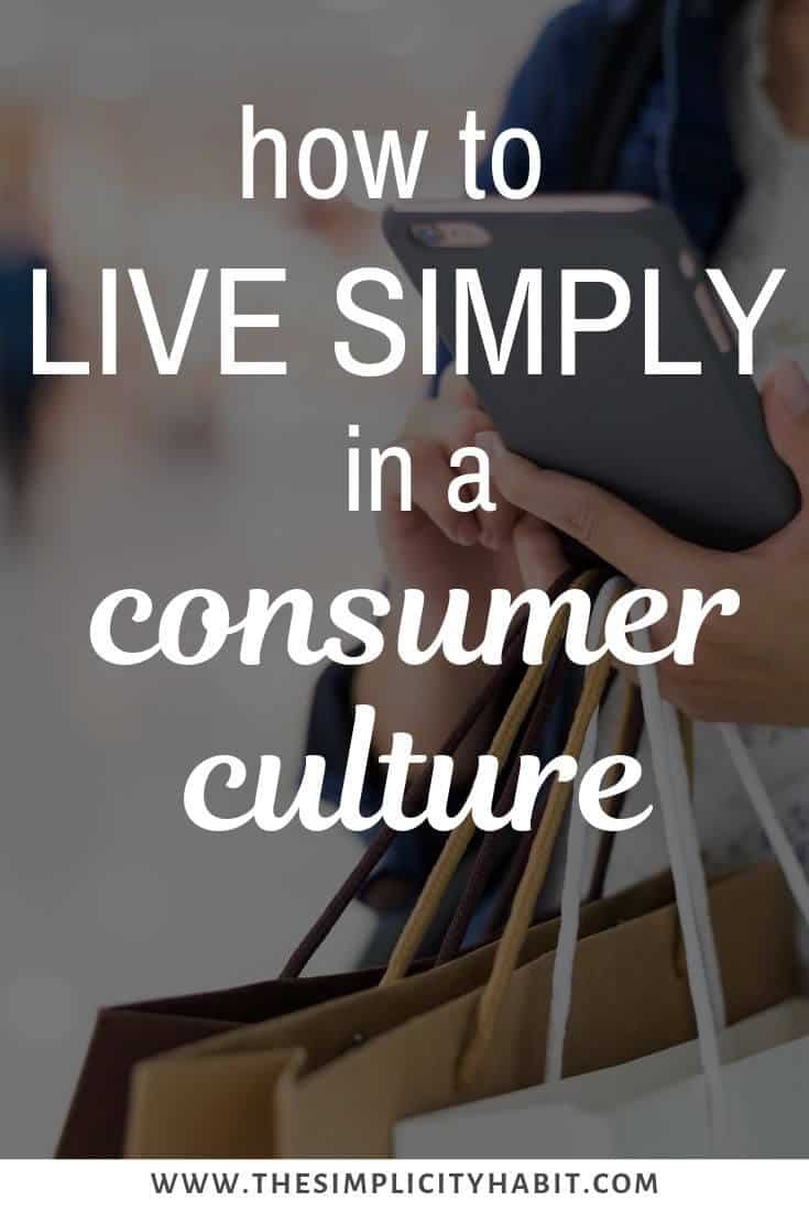 How to Live Simply in a Culture Focused on Consumerism - The Simplicity ...