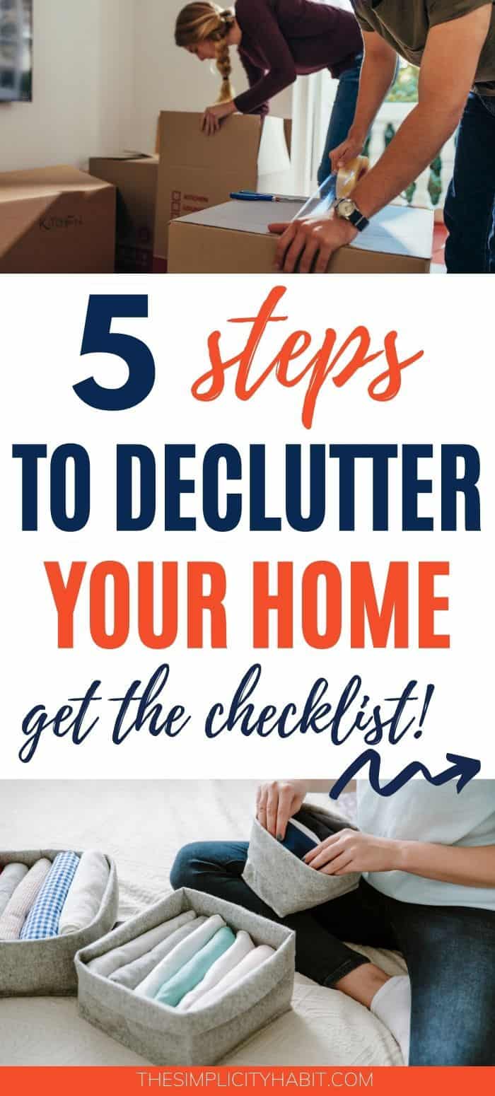 The Ultimate Decluttering PDF Checklist: Declutter Your Home in 5 Easy ...