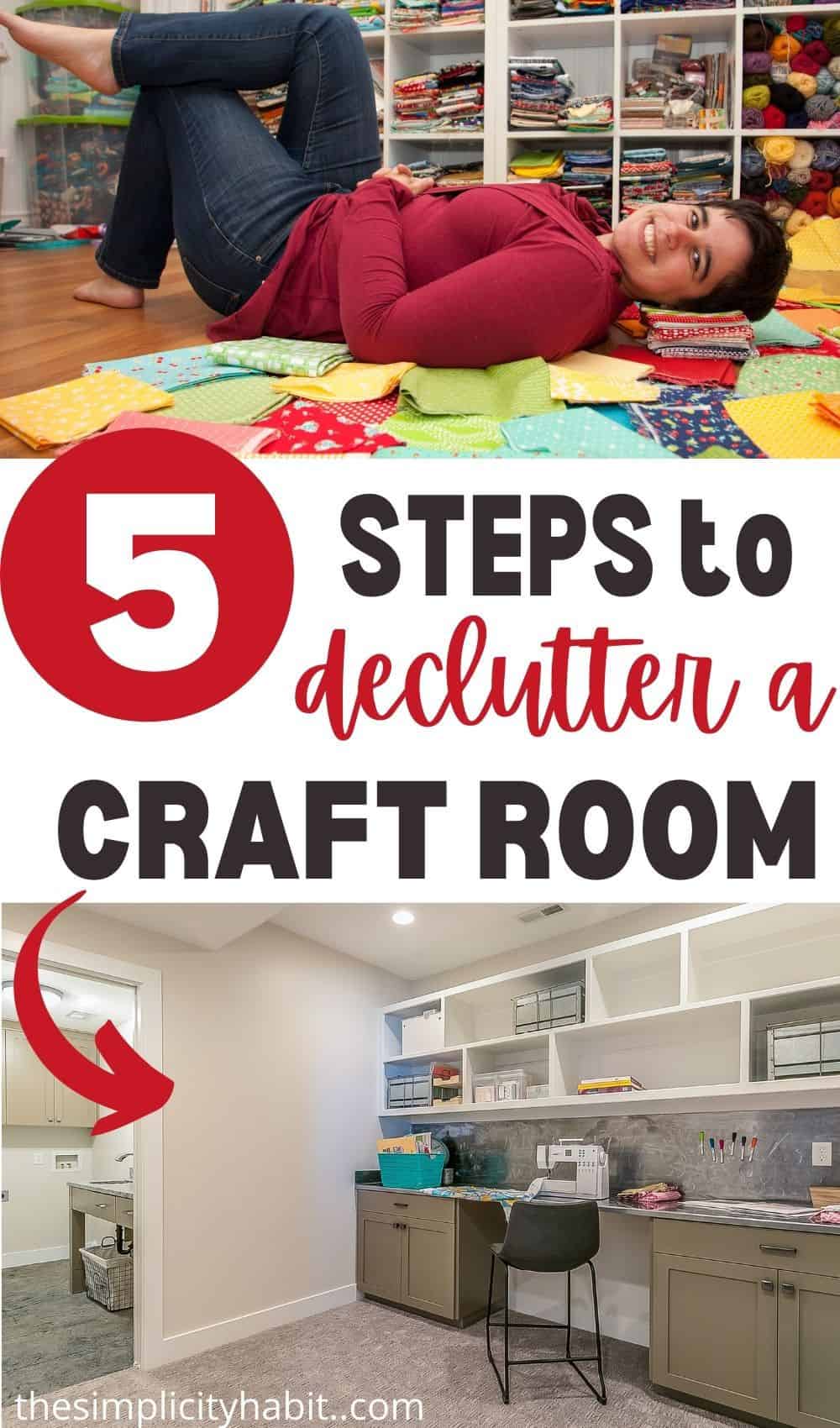 How to Declutter a Craft Room in 5 Simple Steps - The Simplicity Habit
